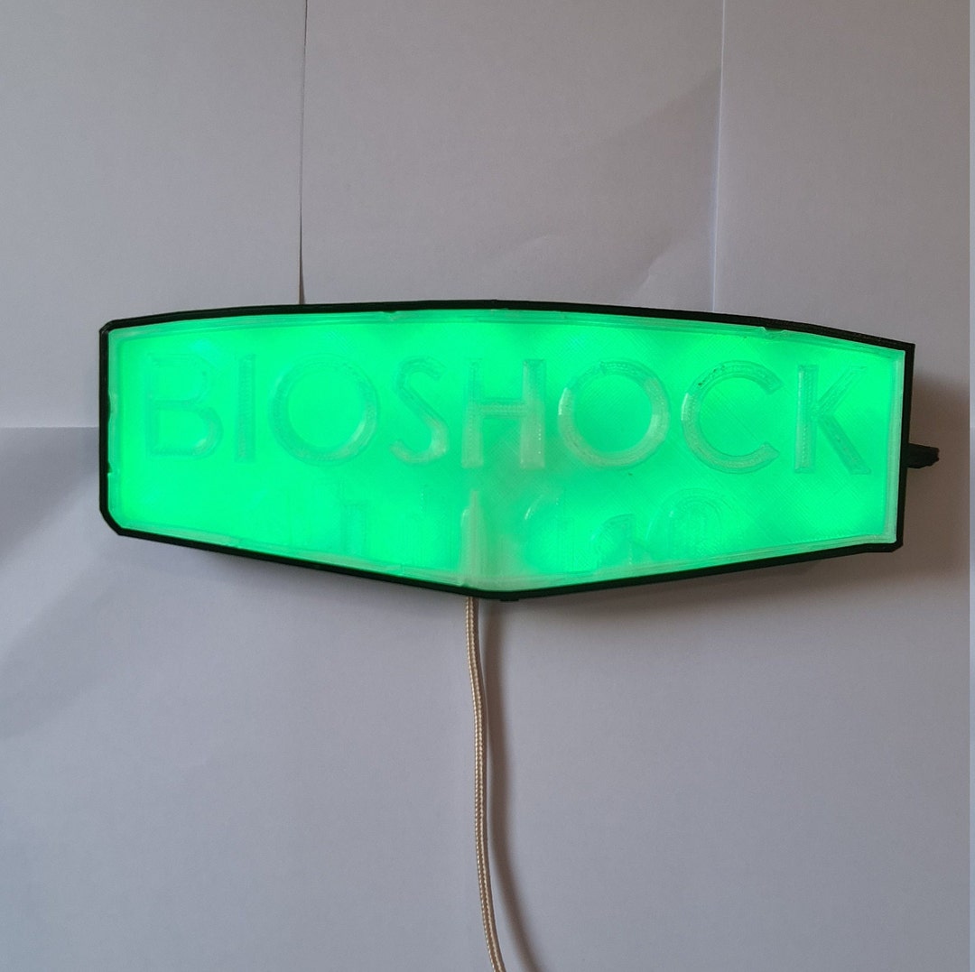 Bioshock Logo Wall Light - Etsy