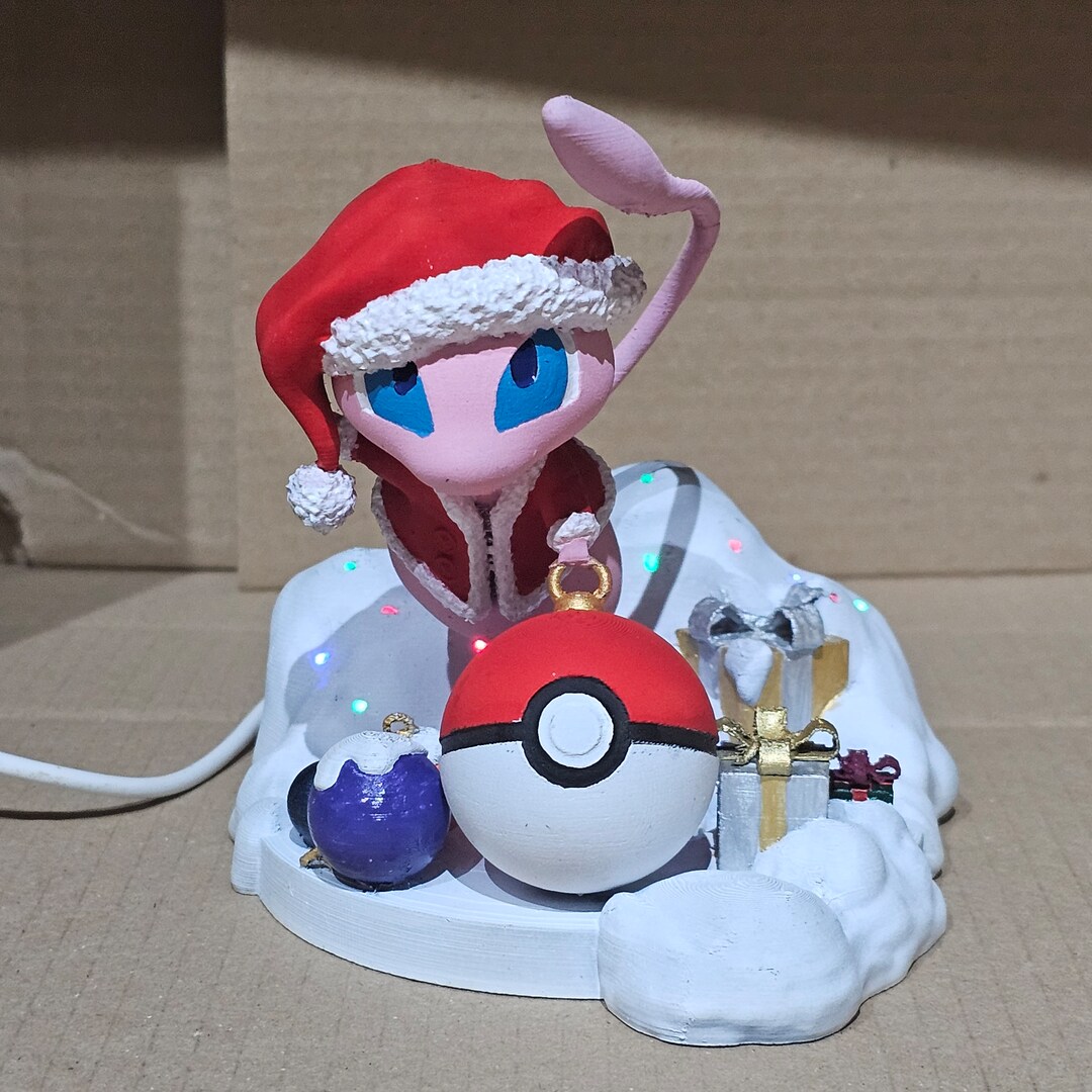 Christmas Mew With Twinkling Lights - Etsy
