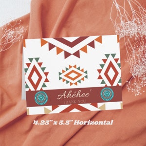 Navajo Language Dine Bizaad Greeting Cards, Set of 6, Happy Birthday ...