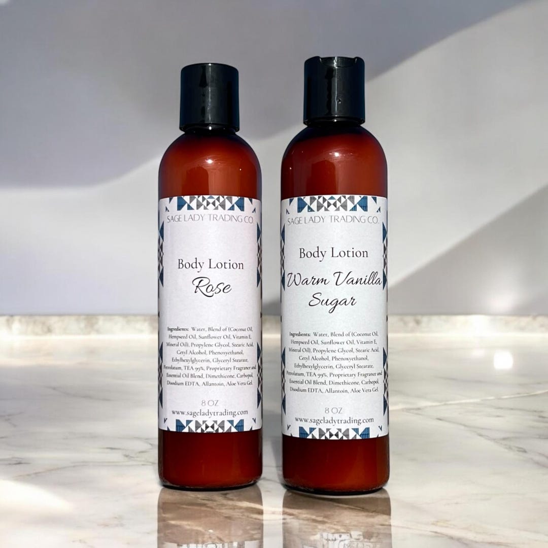 Body Lotion Set of 2 Bottles, 8 Oz, Moisturizer, Hand Cream, Self Care ...