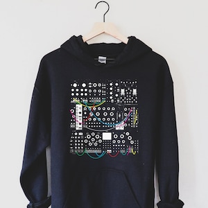 Synth Lover, Synthesizer Hoodie, Modular Synth, Beat Maker Gift, Music ...