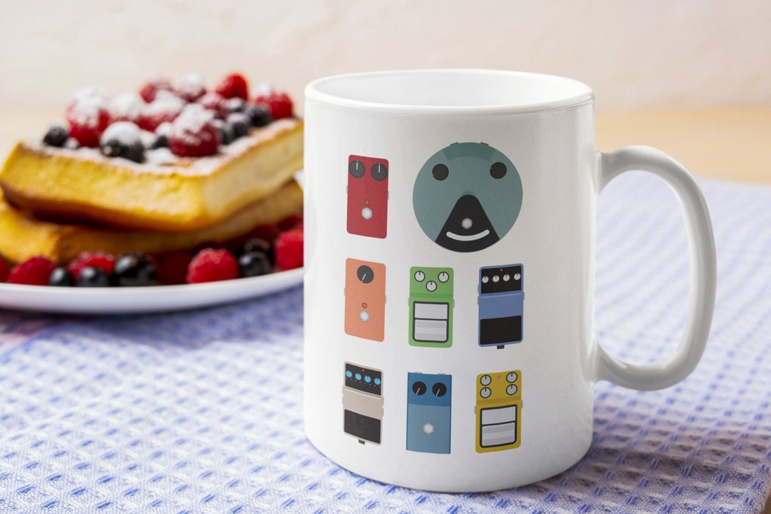 Guitar Player Gift, Stomp Box Effect Pedal Mug, Guitar Mug, Musician ...