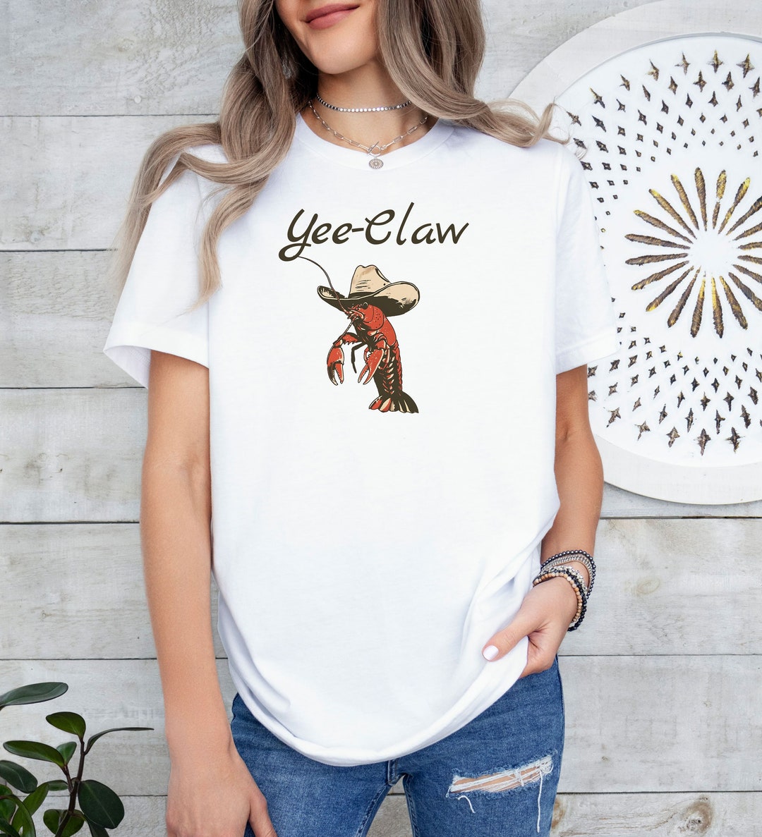 Yee Claw Yee Haw Crab Shirt, Comfort Colors Tee, Cowboy Crawfish Meme Shirt, Sarcastic T Shirt ...