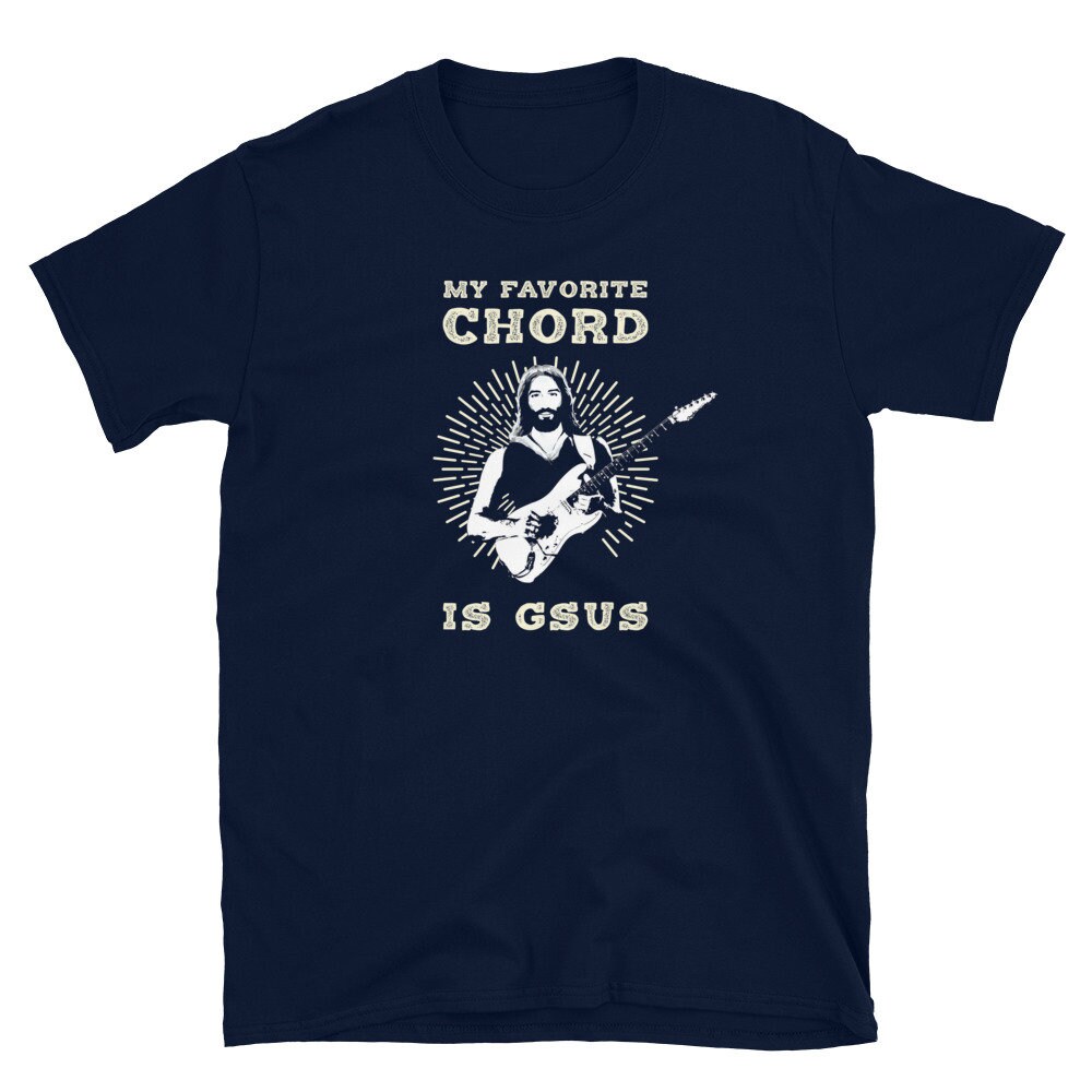 My Favorite Chord is Gsus Jesus Playing Guitar Shirt - Etsy