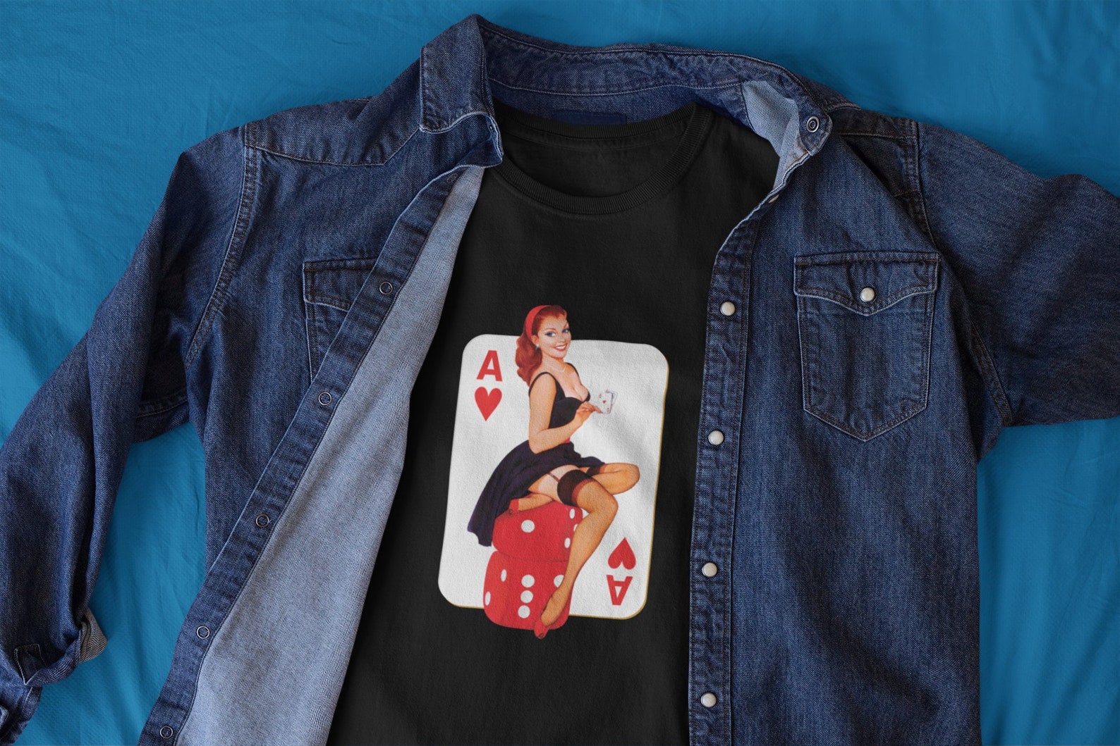 Pin Up Girl Shirt Sexy Pinup Girl Tee Rockabilly Tshirt Etsy