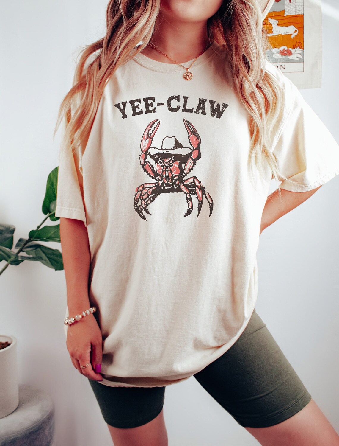 Yee Claw Yee Haw Crab Shirt, Comfort Colors Tee, Cowboy Crab Meme Shirt ...