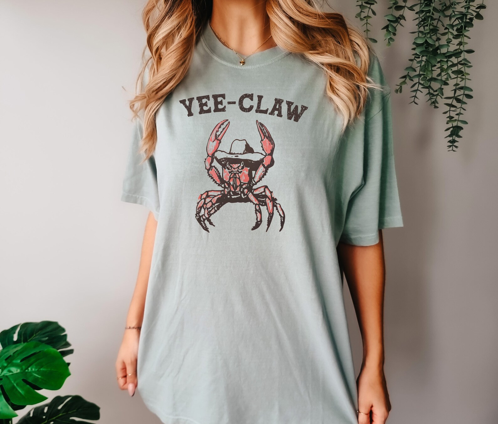 Yee Claw Yee Haw Crab Shirt, Comfort Colors Tee, Cowboy Crab Meme Shirt ...