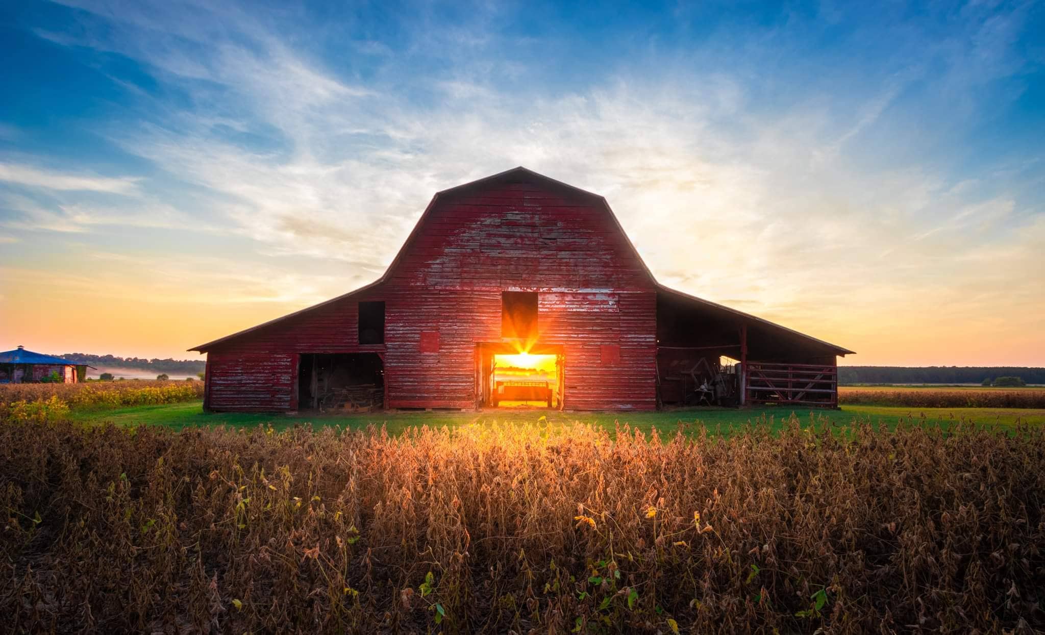 Barn Sunset, Old Barn, Red Barn, Farm Scene, Sunset Photography, Fine ...