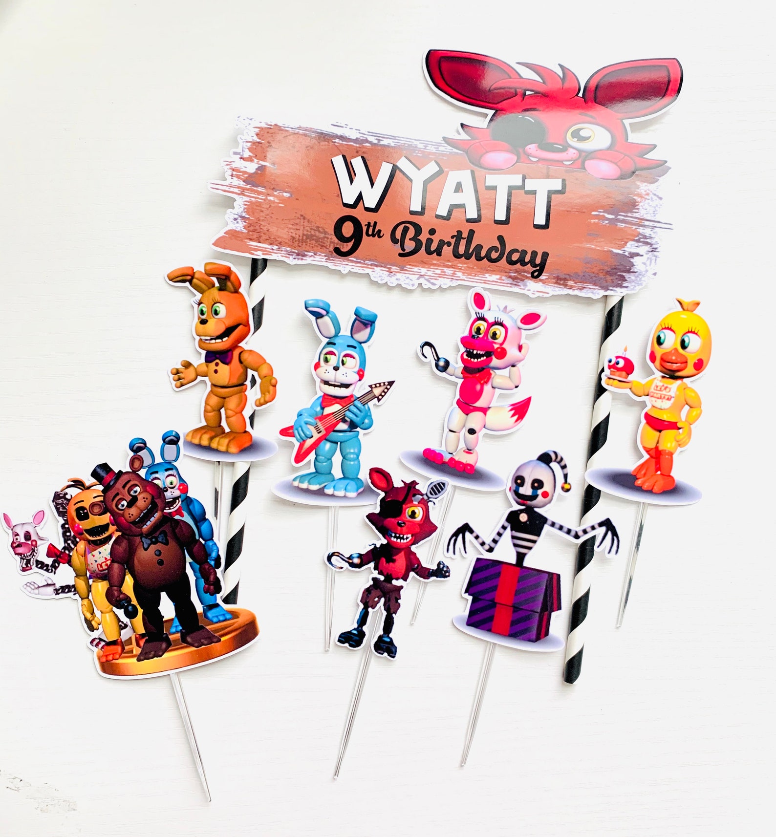 Five Nights At Freddy's Cake Topper Printable