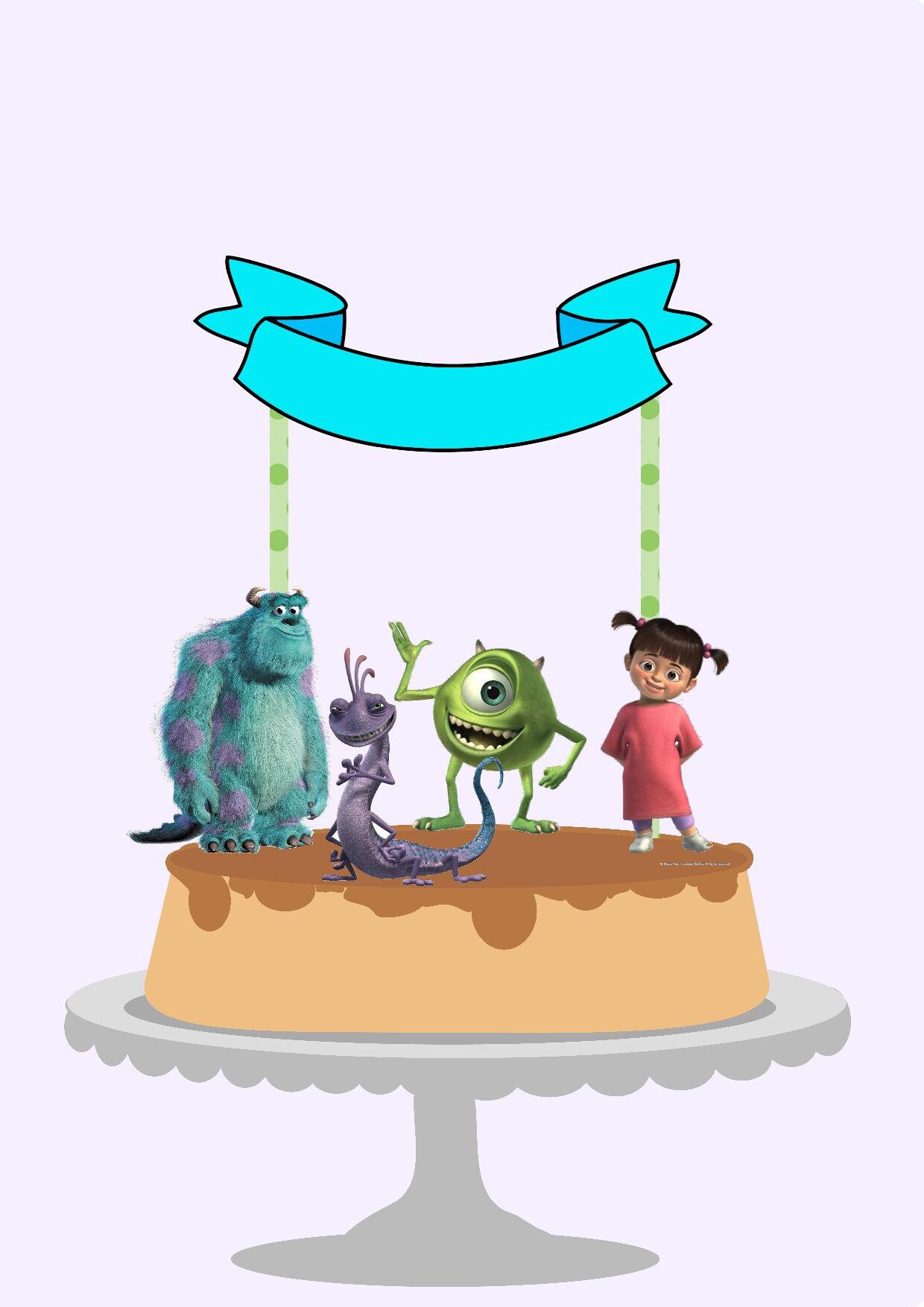 Personalized Monsters Inc. Cake Topper | Etsy