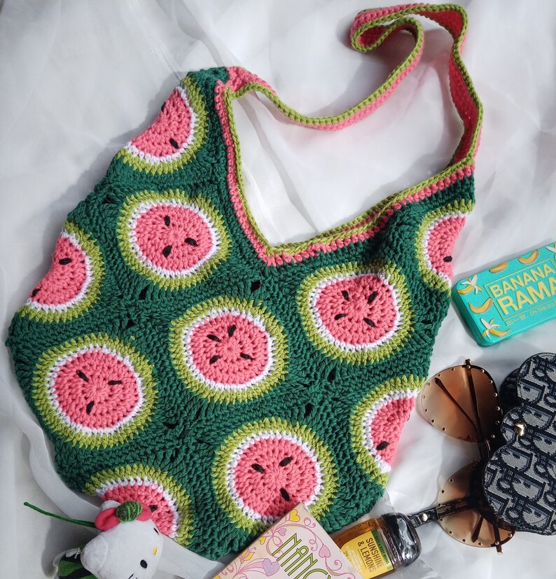 Fruit Salad Tote Crochet Pattern - Etsy