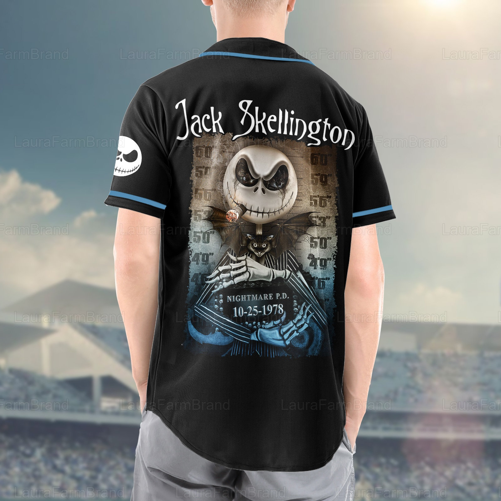 Personalized Jack Skellington Baseball Shirt, Jack Skellington Shirt ...