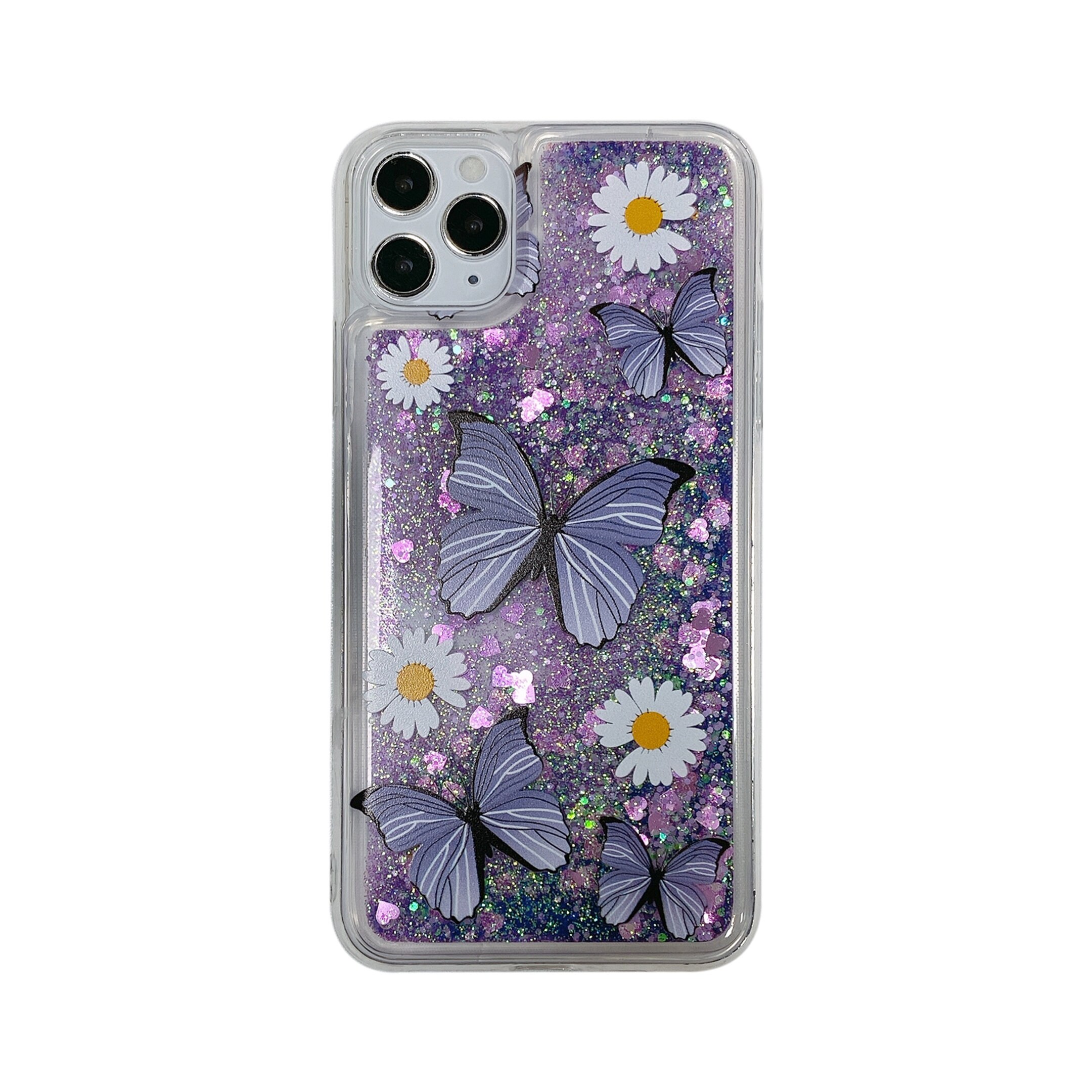 Glitter Purple Butterfly Phone Case - Etsy