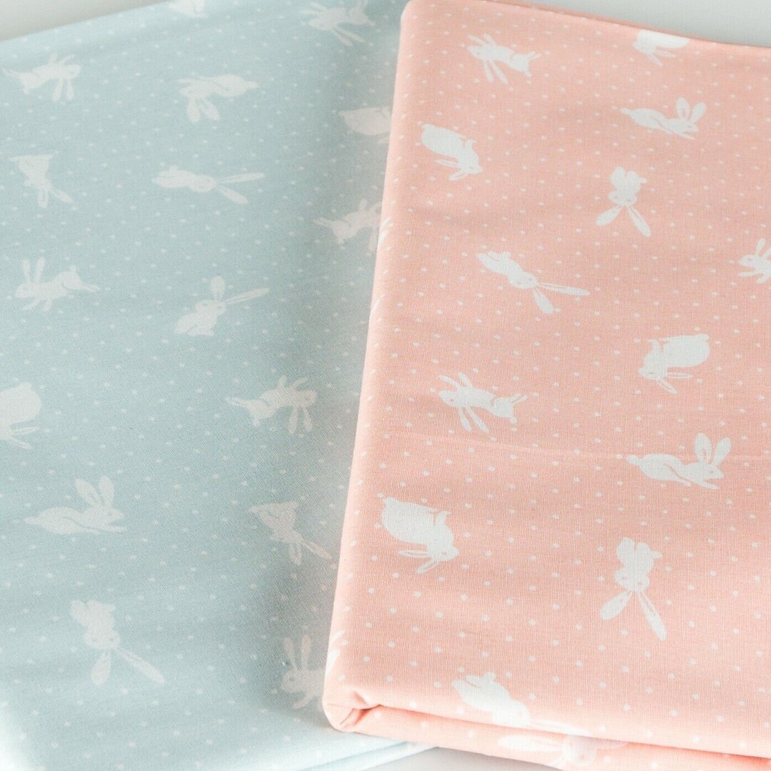 Baumwollstoff Meterware häschen Kinder Stoff 240 Cm Maxi-breite 100% ...