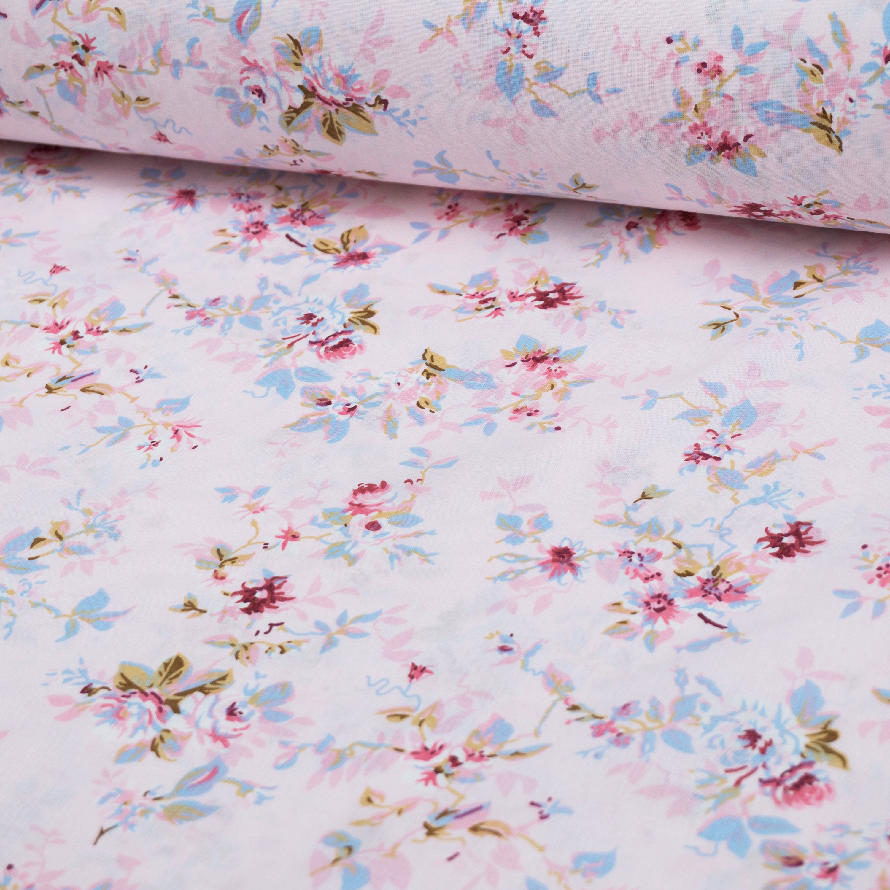 Baumwollstoff Meterware Bea Blumen Vintage Stoff | Etsy