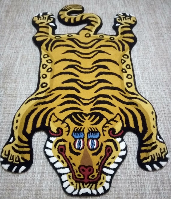 Tibetan Tiger Skin Rug Home Decor Mat Animal Skin Wall Hanging | Etsy