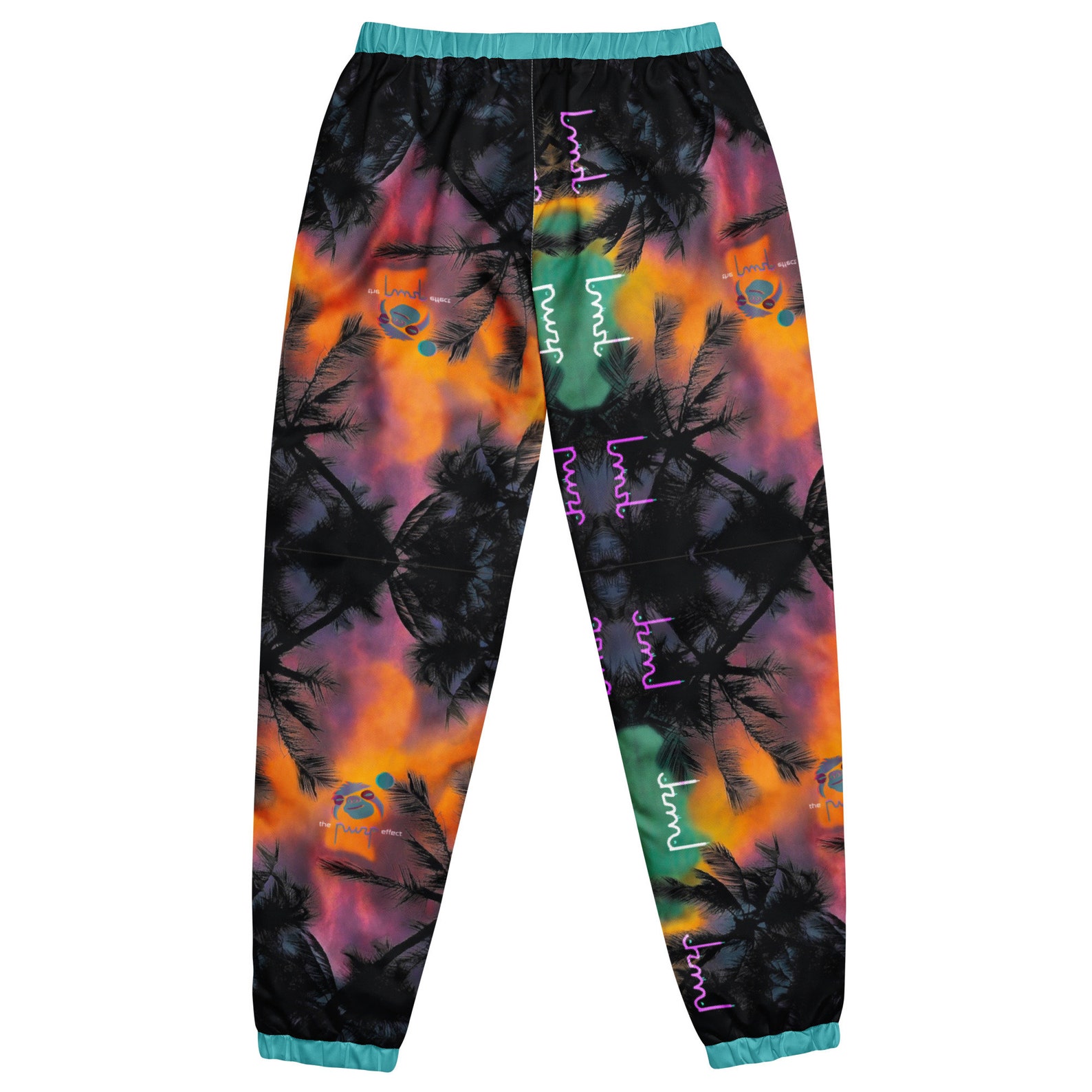 Tropical Palm Trees Track Pants SUPER SOFT and Comfy Turquoise Pants ...