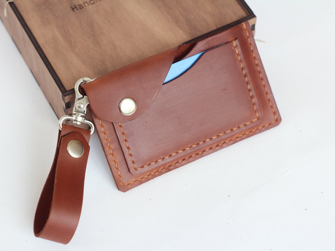 Keychain Card Holder, Keychain Wallet, Leather Keychain Wallet ...