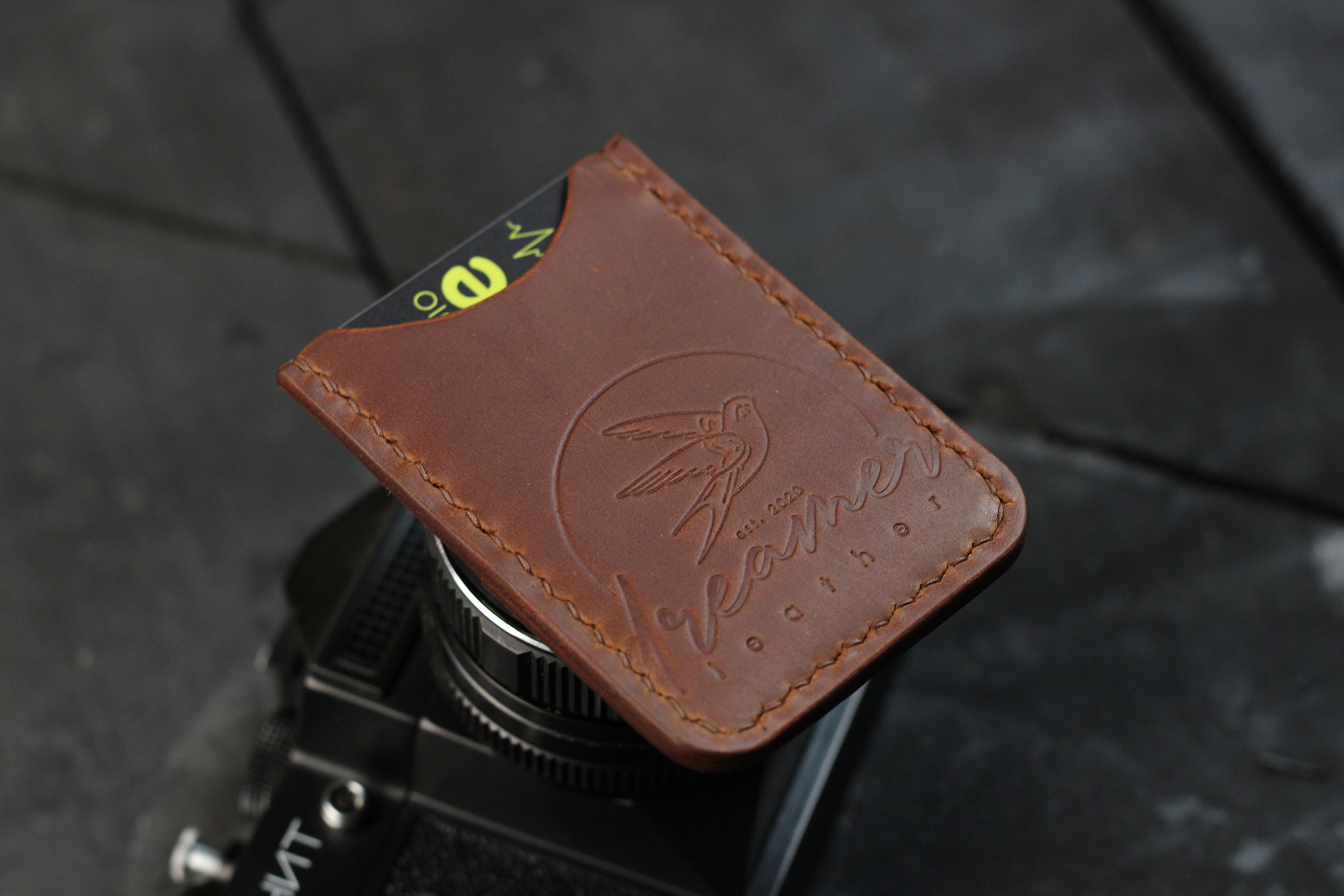 Slim Leather Card Holder Leather Credit Card Wallet Leather - Etsy