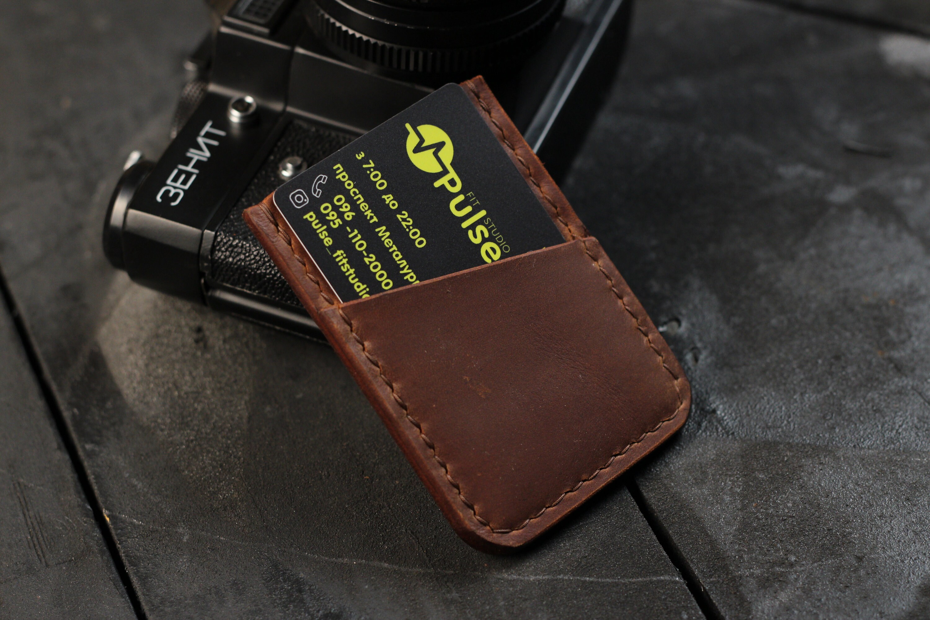 Slim Leather Card Holder Leather Credit Card Wallet Leather - Etsy