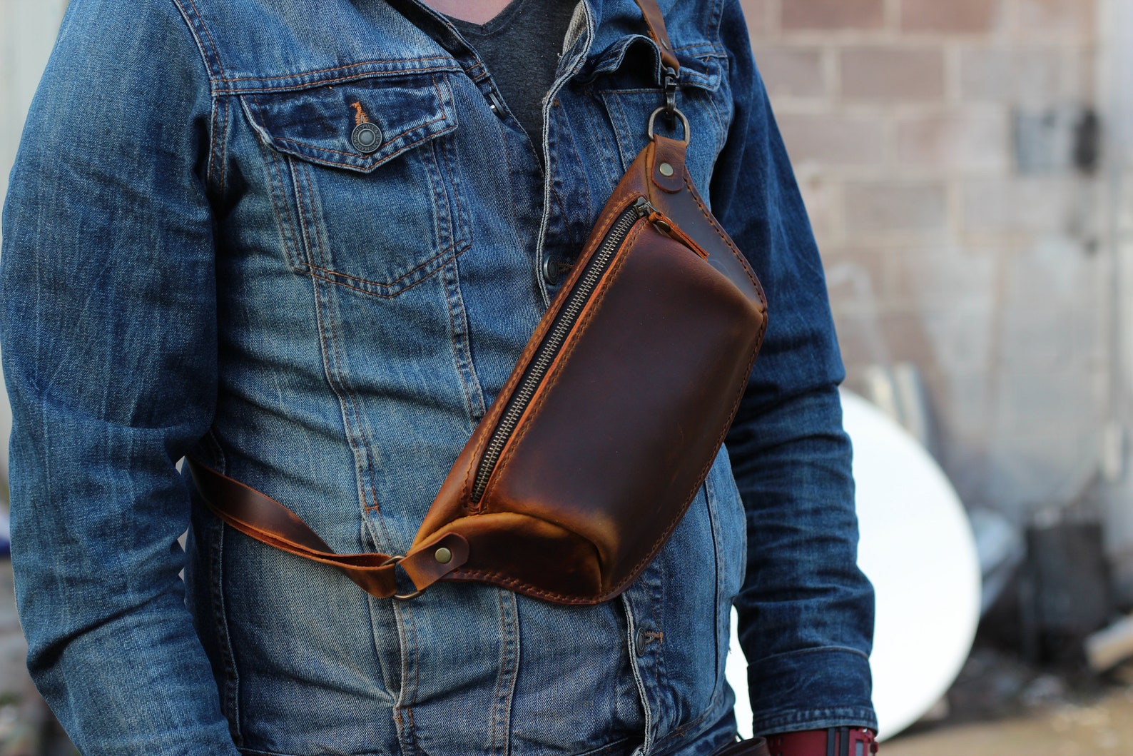 Personalisierte Leder-Fanny Pack für Männer Leder-Hüfttasche - Etsy.de