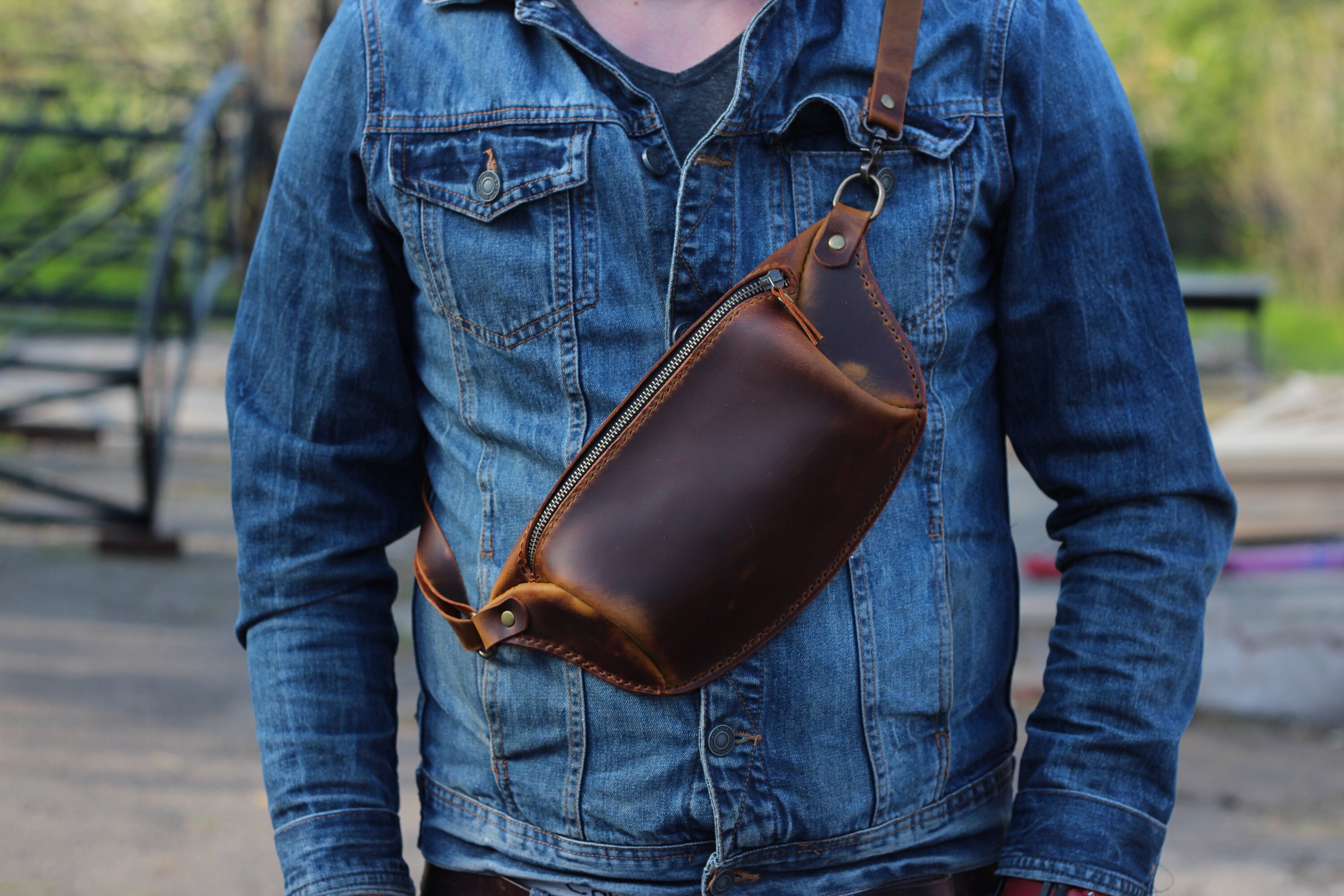 Personalized Leather Fanny Pack for Men Leather Hip Bag - Etsy UK