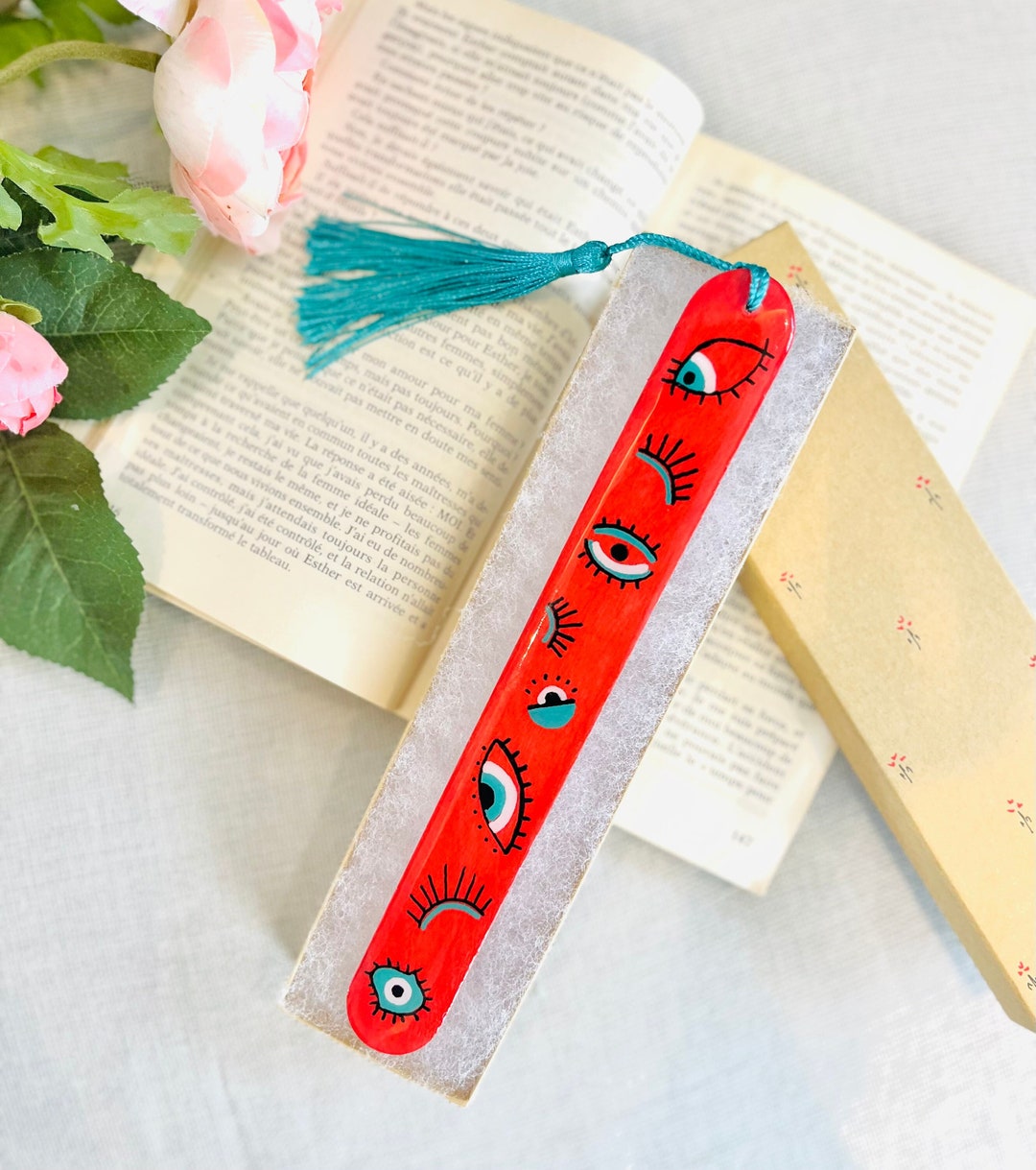 Wooden Bookmarks Blue Eyes - Etsy