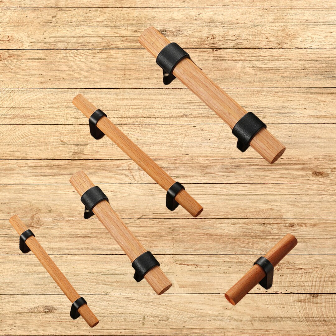 Solid Furniture Handles Wooden Handles Cabinet Wood Handles - Etsy