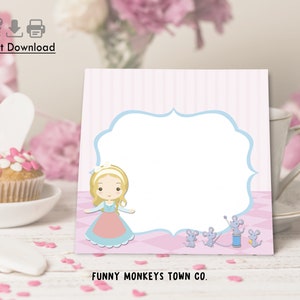 Royal Princess CINDERELLA Food Tent Labels, Princess Stickers, Tea ...