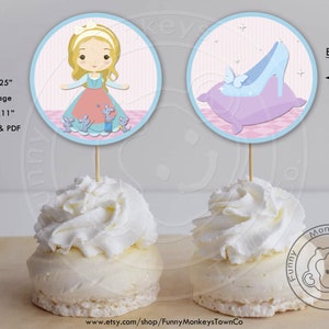 Royal Princess CINDERELLA Food Tent Labels, Princess Stickers, Tea ...