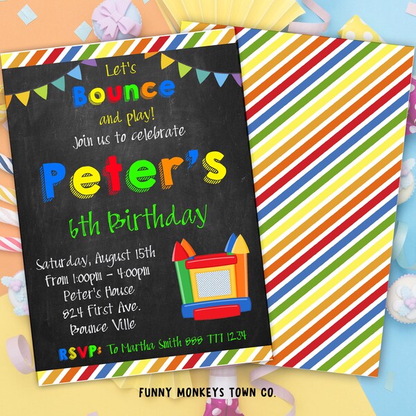 Pump It up Invitation - Etsy