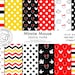 MINNIE Mouse Digital Paper Instant Download Printable or - Etsy