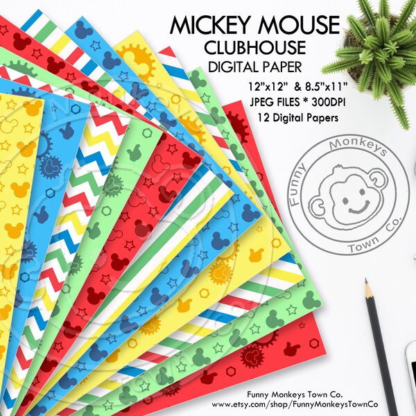 Mickey Clubhouse Tags - Etsy