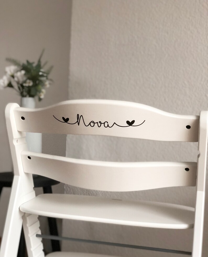 High Chair Sticker Name Personalized Name Sticker - Etsy Canada