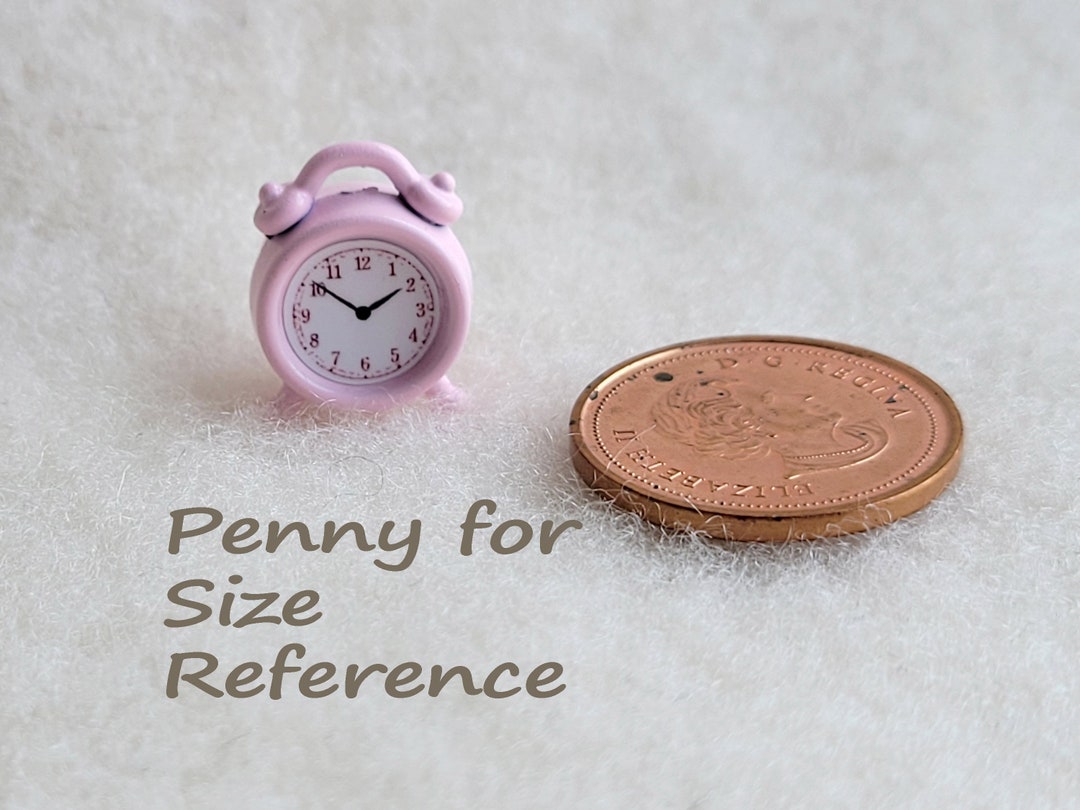 Miniature Pink Alarm Clock, Dollhouse Alarm Clock, 1pc, MM151G - Etsy