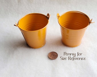 Small Metal Pails, 2-1/8, Little Garden Pails With Handle, Choose 1 or ...