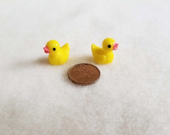 Miniature Yellow Ducks - Etsy