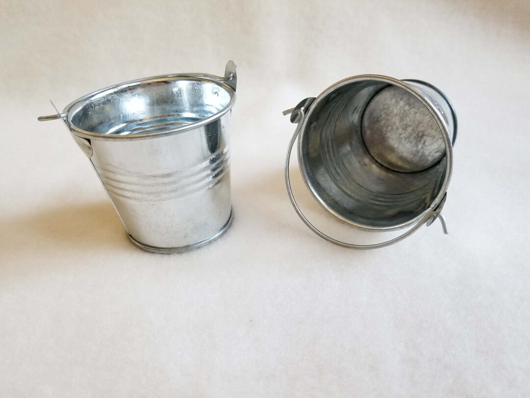 Small Metal Pails, 2-1/8, Little Garden Pails With Handle, Choose 1 or ...