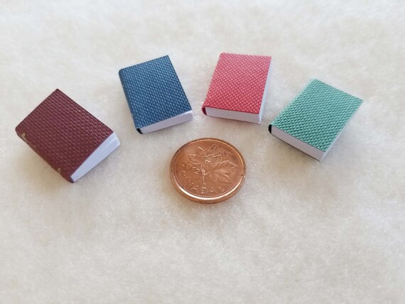 Miniature Note Books with Real Pages-4pcs MM122 | Etsy