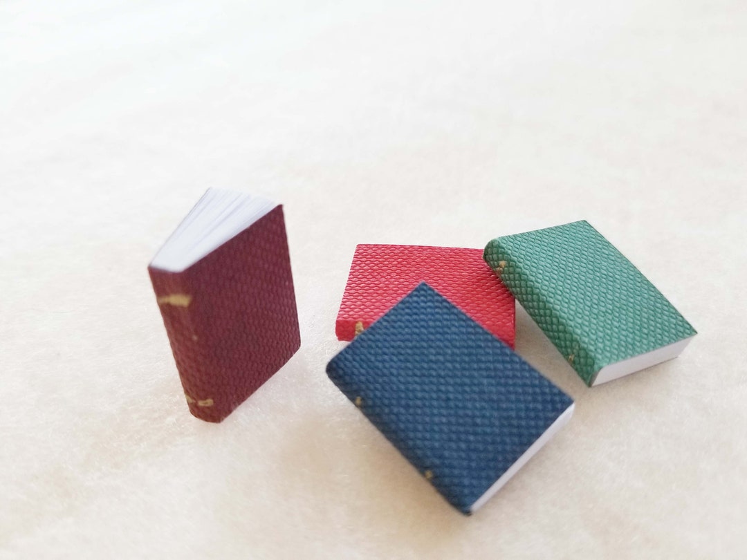 Miniature Note Books With Real Pages 4pcs MM122 - Etsy