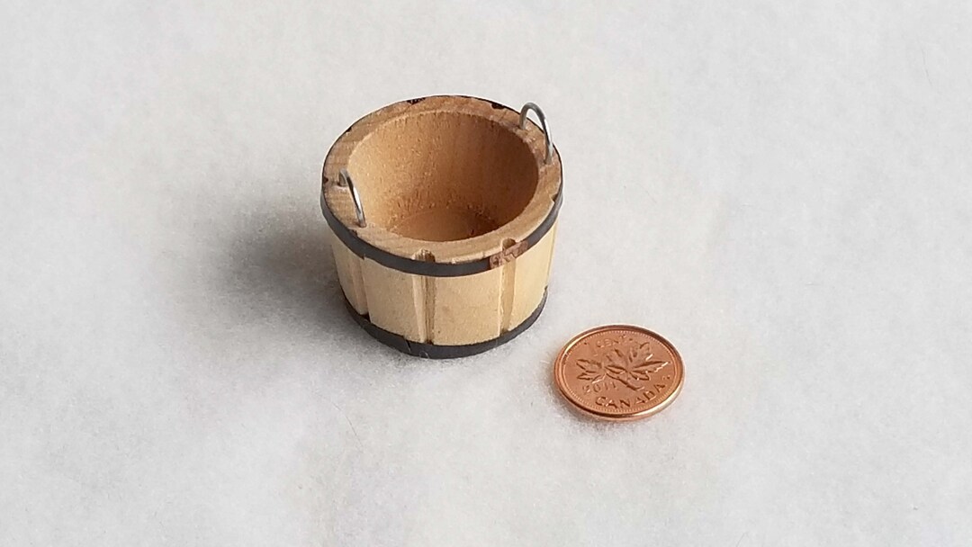 Miniature Wood Bucket, Wood Pail With Handles, MG154 - Etsy