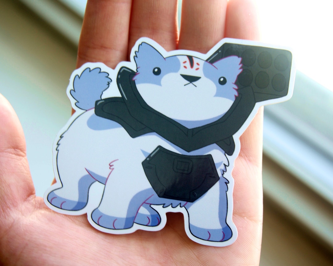 Funny Cat Robot Sticker - Etsy