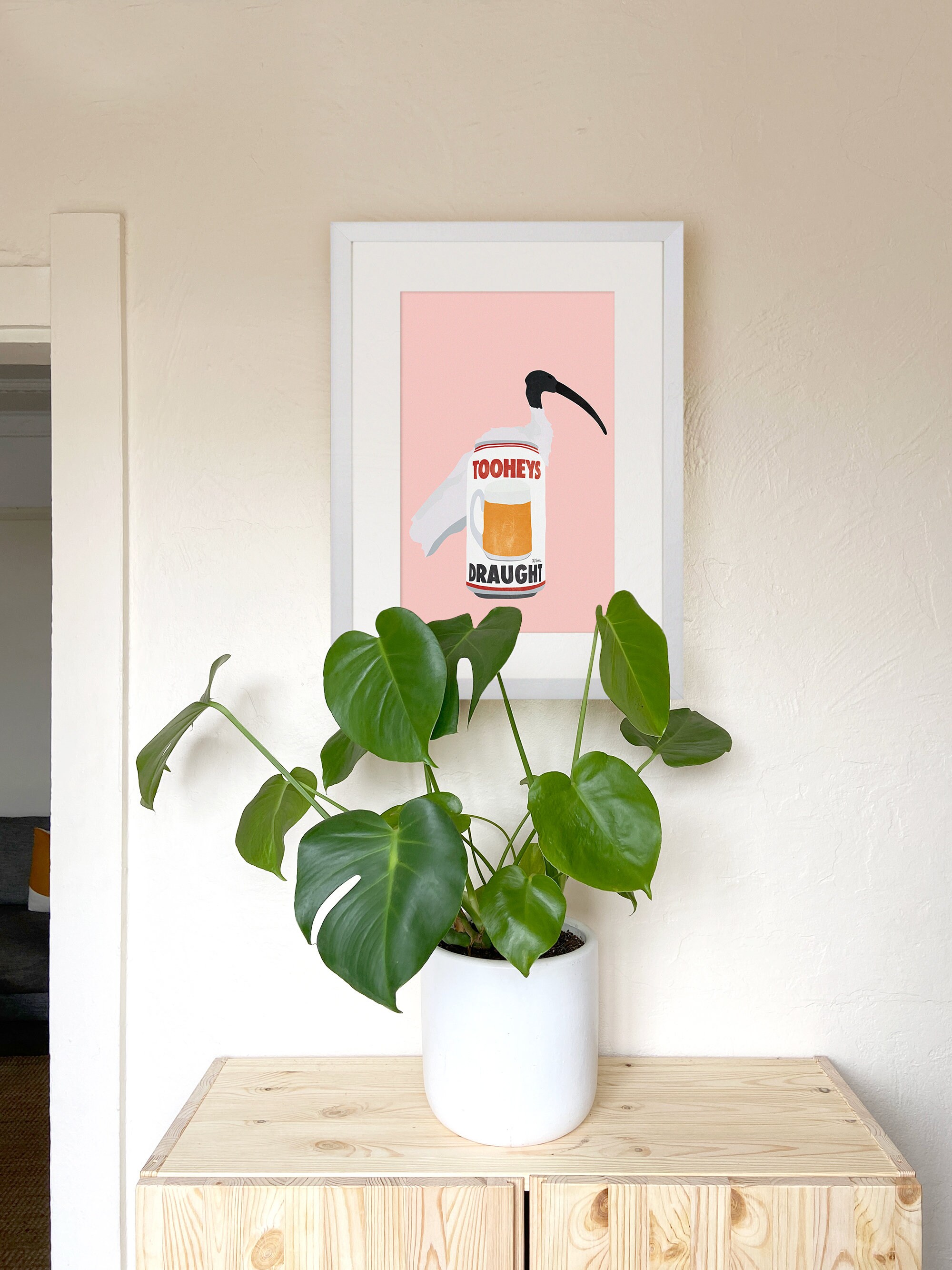 Australiana Art Print — Tooheys Can and Ibis - Etsy