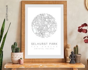 Crystal Palace Print: Selhurst Park Map - Etsy UK