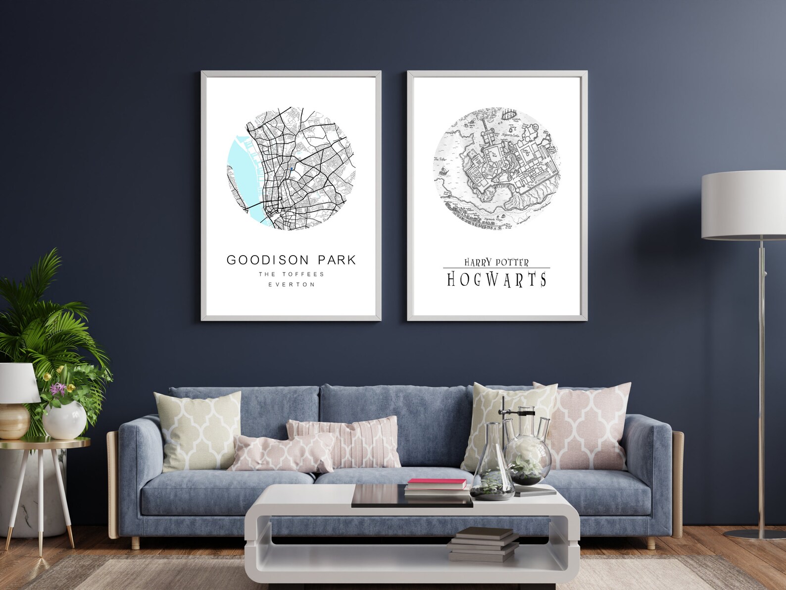 Everton FC Goodison Park Stadium Map Art Print (digital) - Etsy