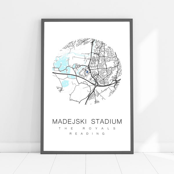 Reading Stadium Map Wall Art - Etsy