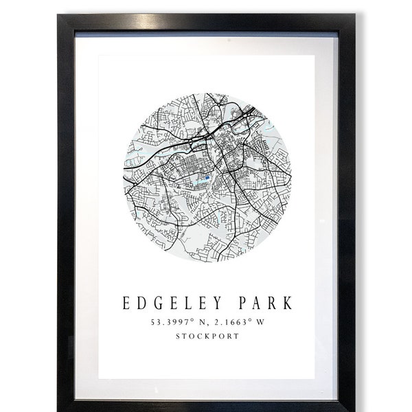 Edgeley Park Map - Etsy