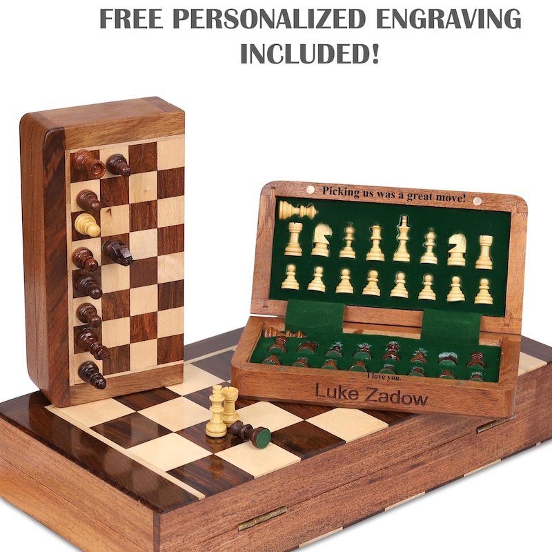 Chess Magnet Wood - Etsy