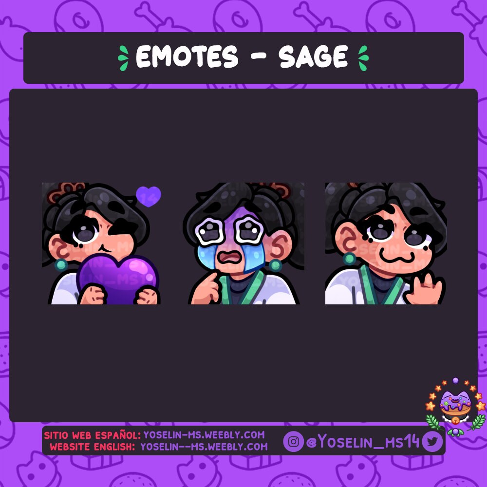 X3 Sage Emote twitch Emotes Twitch Valorant - Etsy