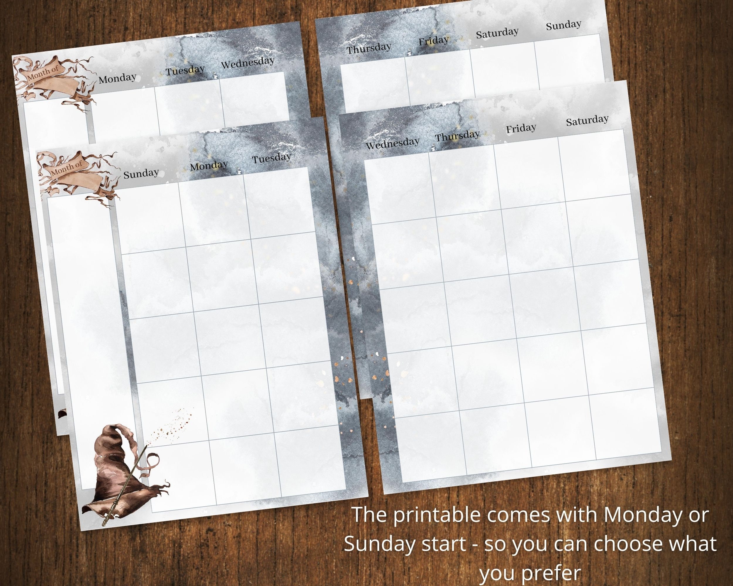 Happy Planner Classic Monthly Layout Printable Inserts - Etsy